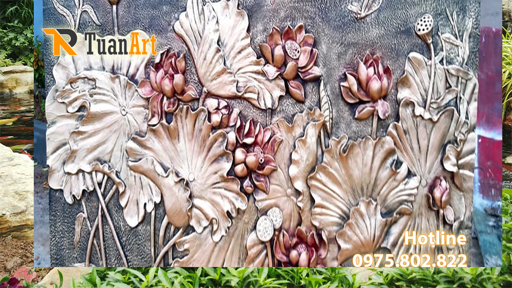Giới Thiệu 68 Mẫu Phù điêu Hoa Sen đẹp Chất Ngất